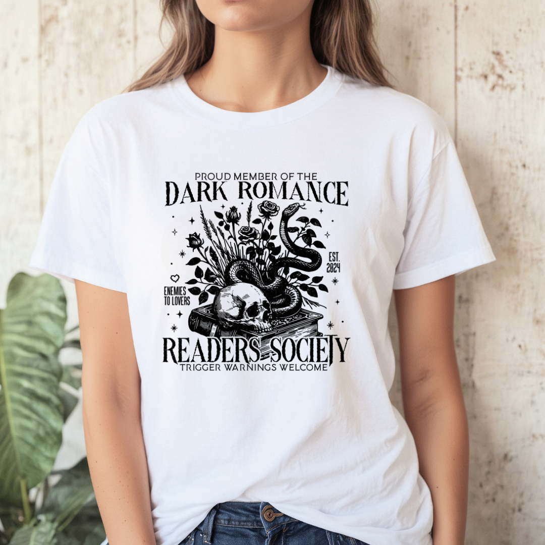 Dark Romance Readers Society Tee – Hello Milo
